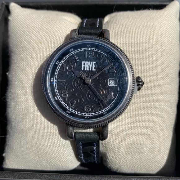 Frye | Accessories | Frye Melissa Stainless Steel Quartz Leather Watch ...